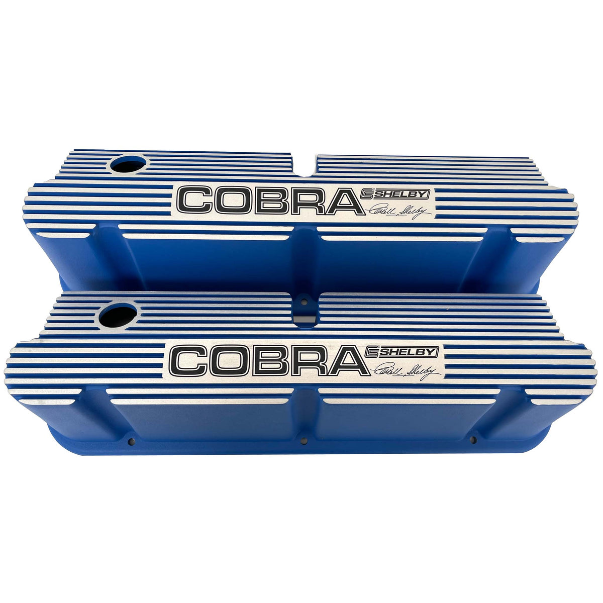 Ford Small Block Pentroof COBRA C.S. Shelby Valve Covers - Blue – Ansen USA