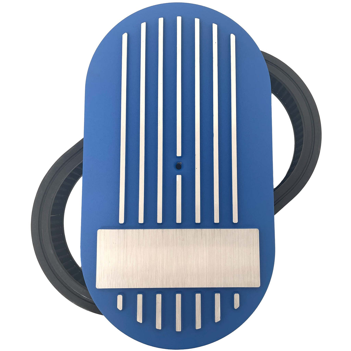15" Oval Finned Air Cleaner Kit - Custom - Blue – Ansen USA