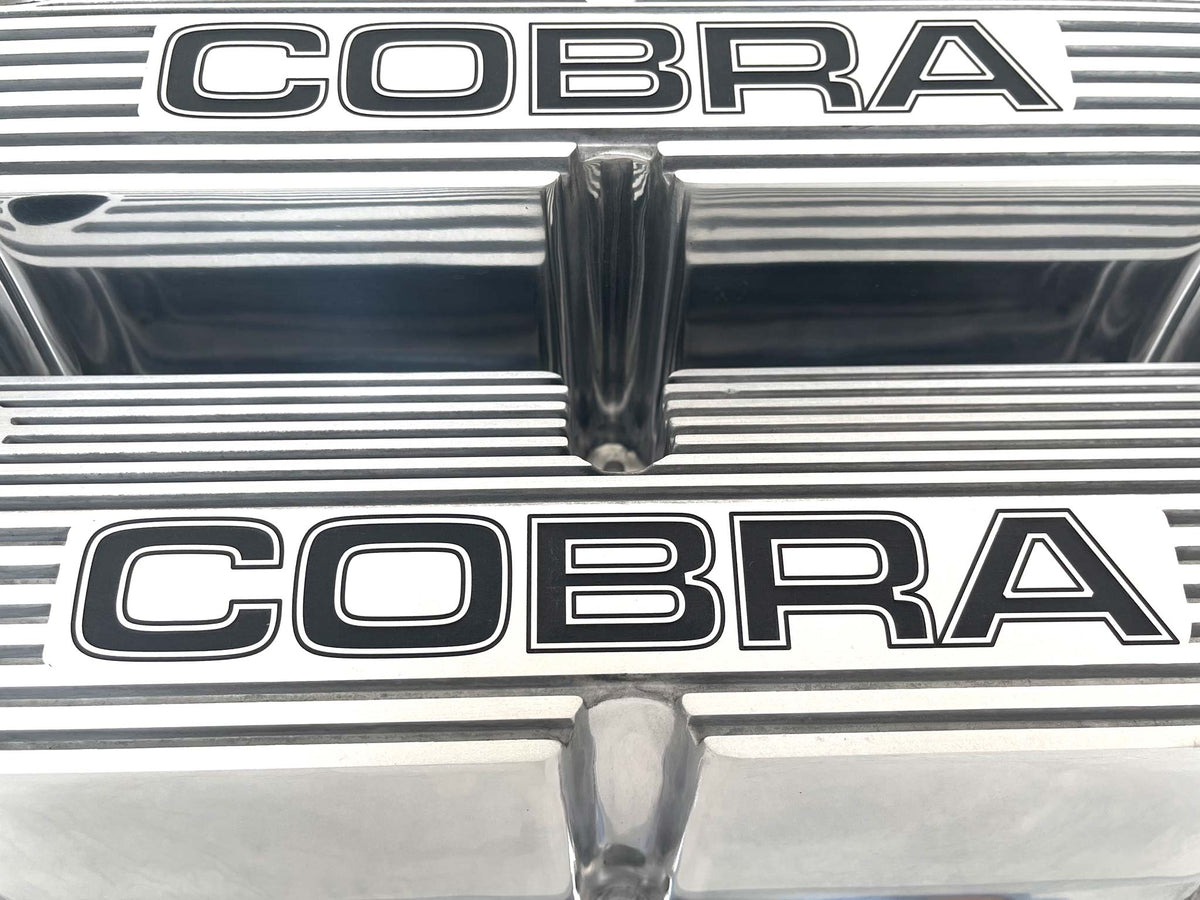 Ford Small Block Pentroof COBRA Valve Covers - Polished – Ansen USA