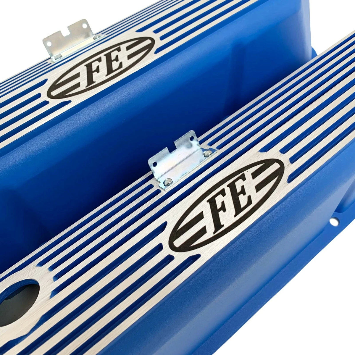 Ford FE Tall FE Logo Valve Covers - Blue – Ansen USA