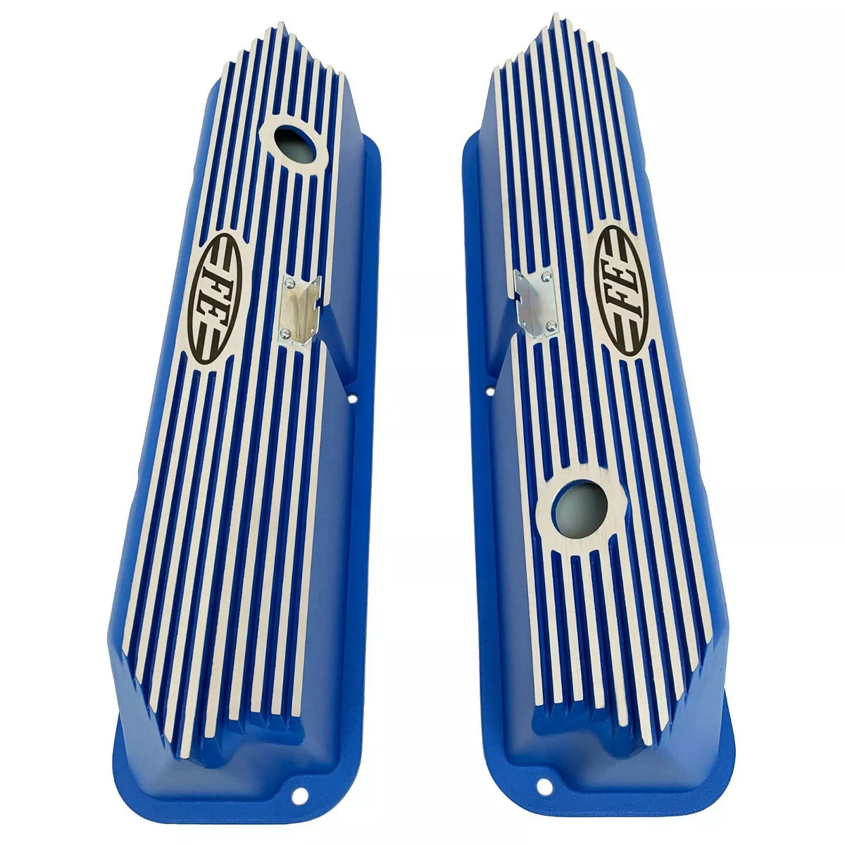 Ford FE Tall FE Logo Valve Covers - Blue – Ansen USA