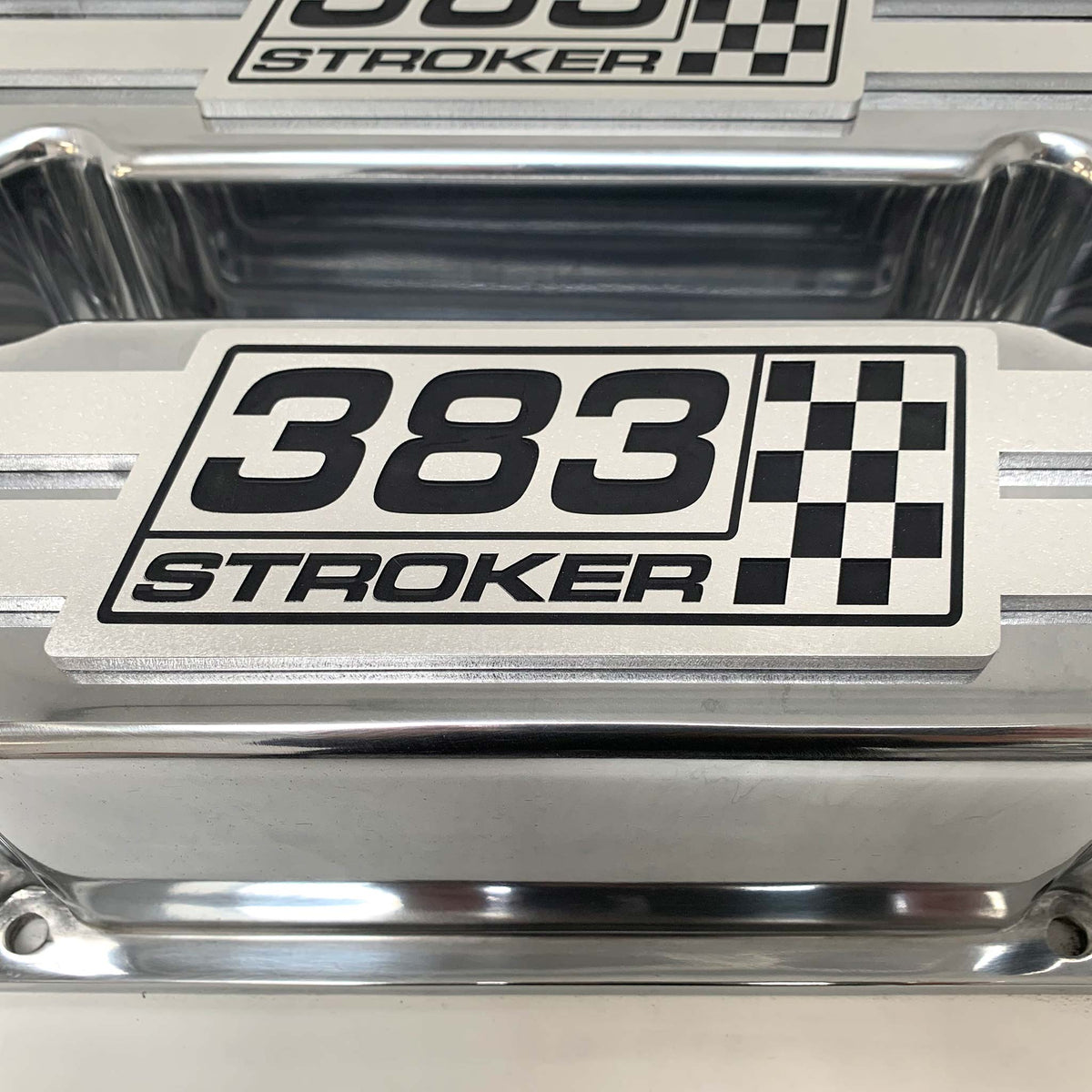 383 STROKER Raised Billet Top Valve Covers - Polished – Ansen USA