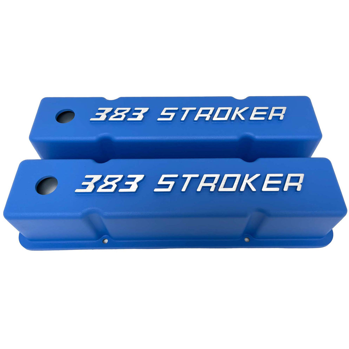383 STROKER Raised Letter Tall Valve Covers - Blue – Ansen USA