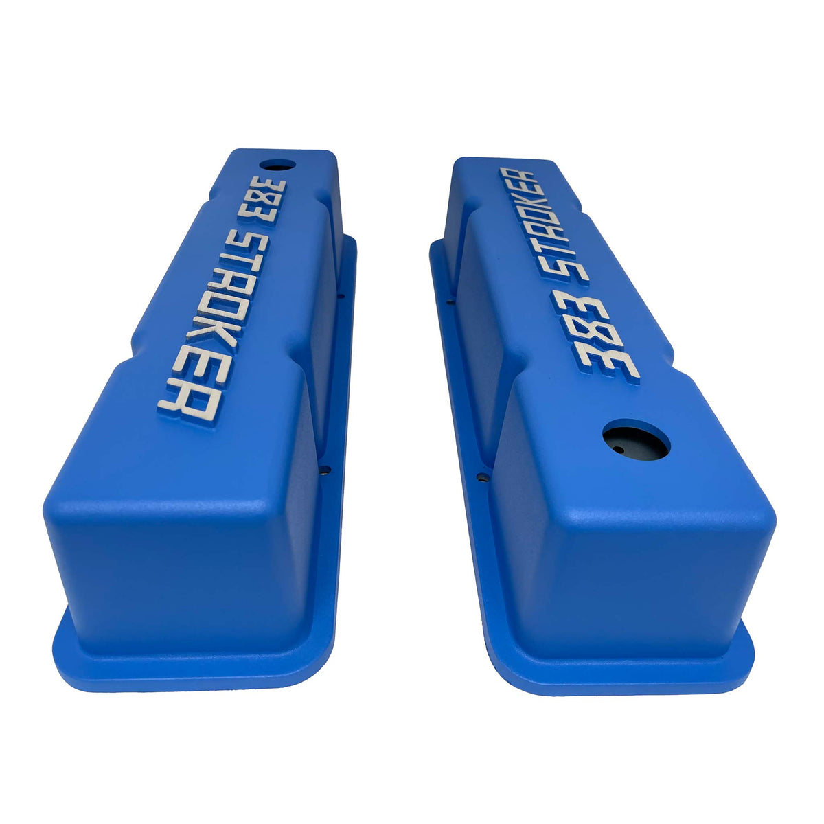 383 STROKER Raised Letter Tall Valve Covers - Blue – Ansen USA