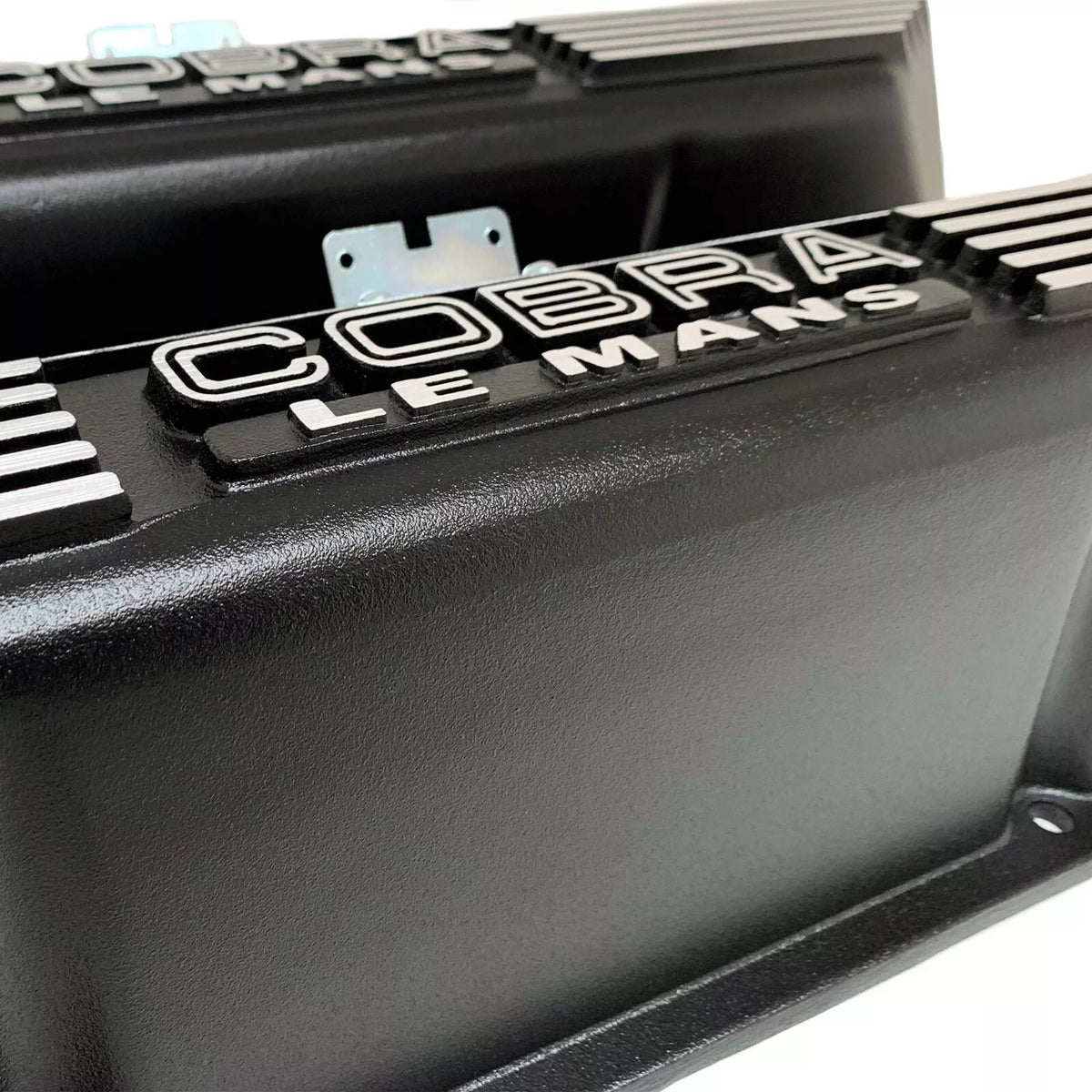 Ford COBRA LE MANS FE Tall Valve Covers - Die-Cast Logo - Black – Ansen USA