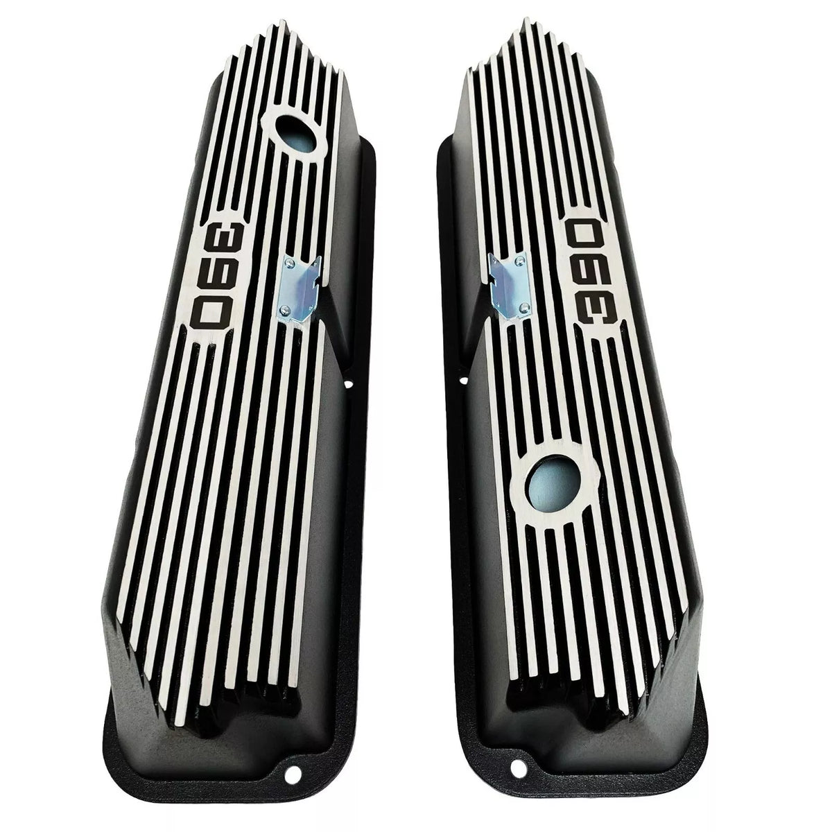 Ford FE Tall 390 Number Logo Valve Covers - Black – Ansen USA