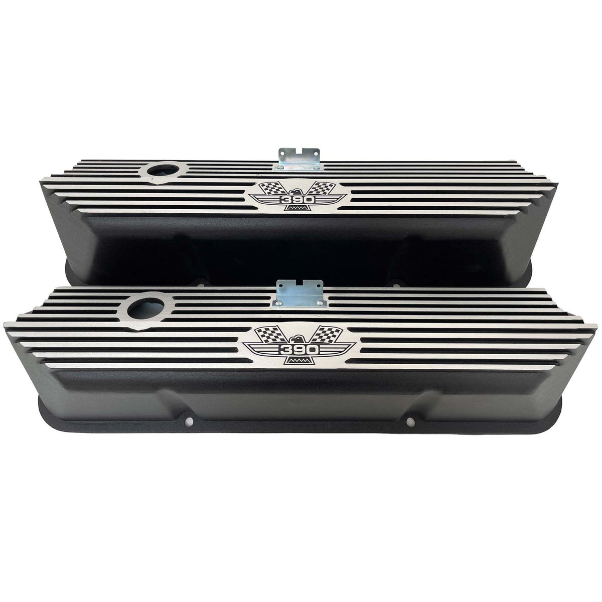 Ford FE Tall 390 American Eagle Valve Covers - Black – Ansen USA