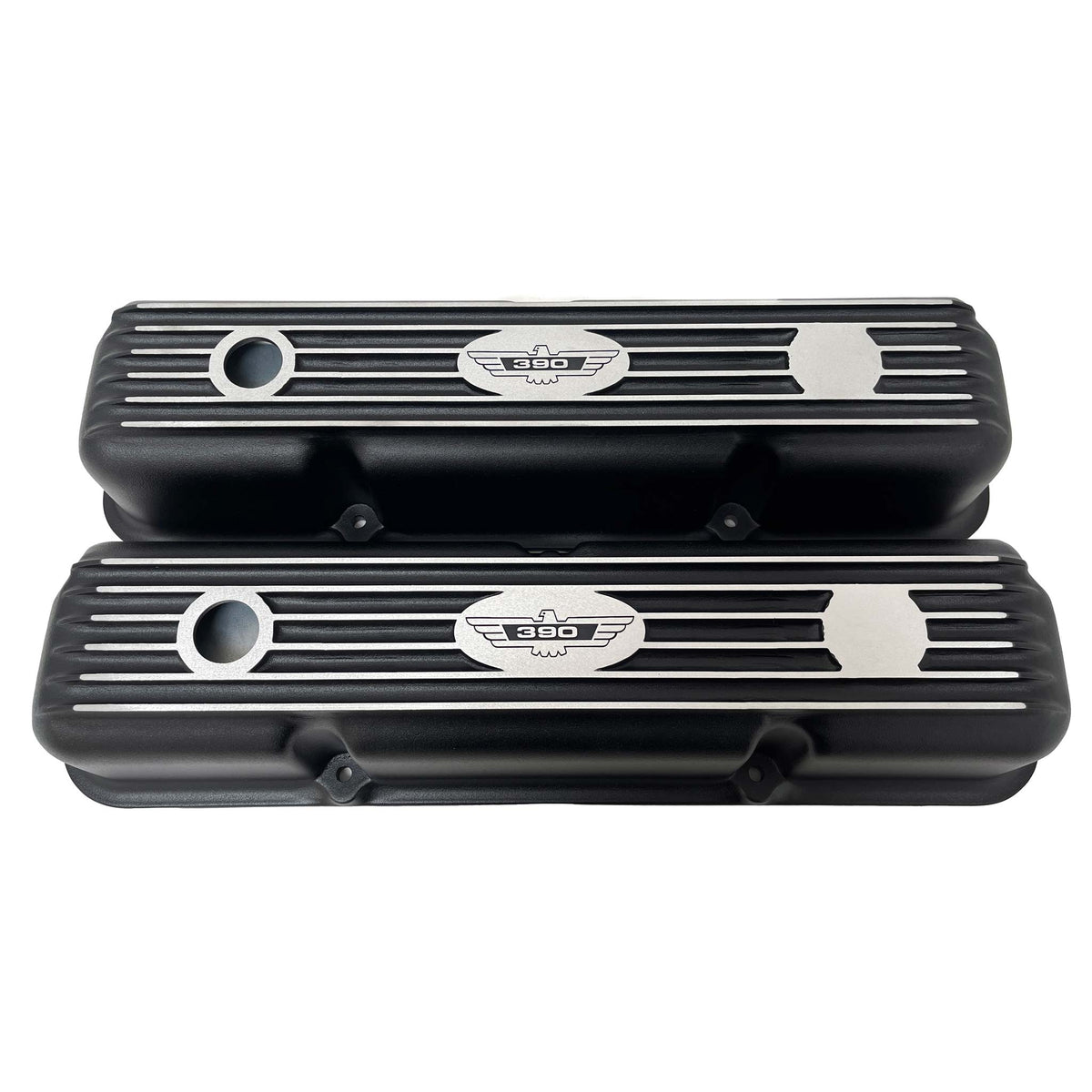 Ford FE 390 Thunderbird Short Valve Covers - Black – Ansen USA