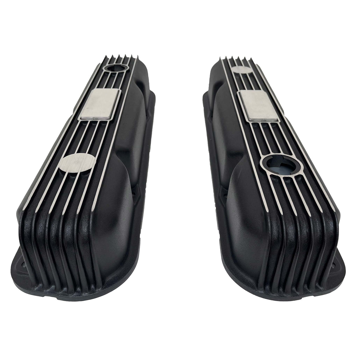 Mopar 360 Finned Valve Covers - Die-Cast Aluminum - Black – Ansen USA