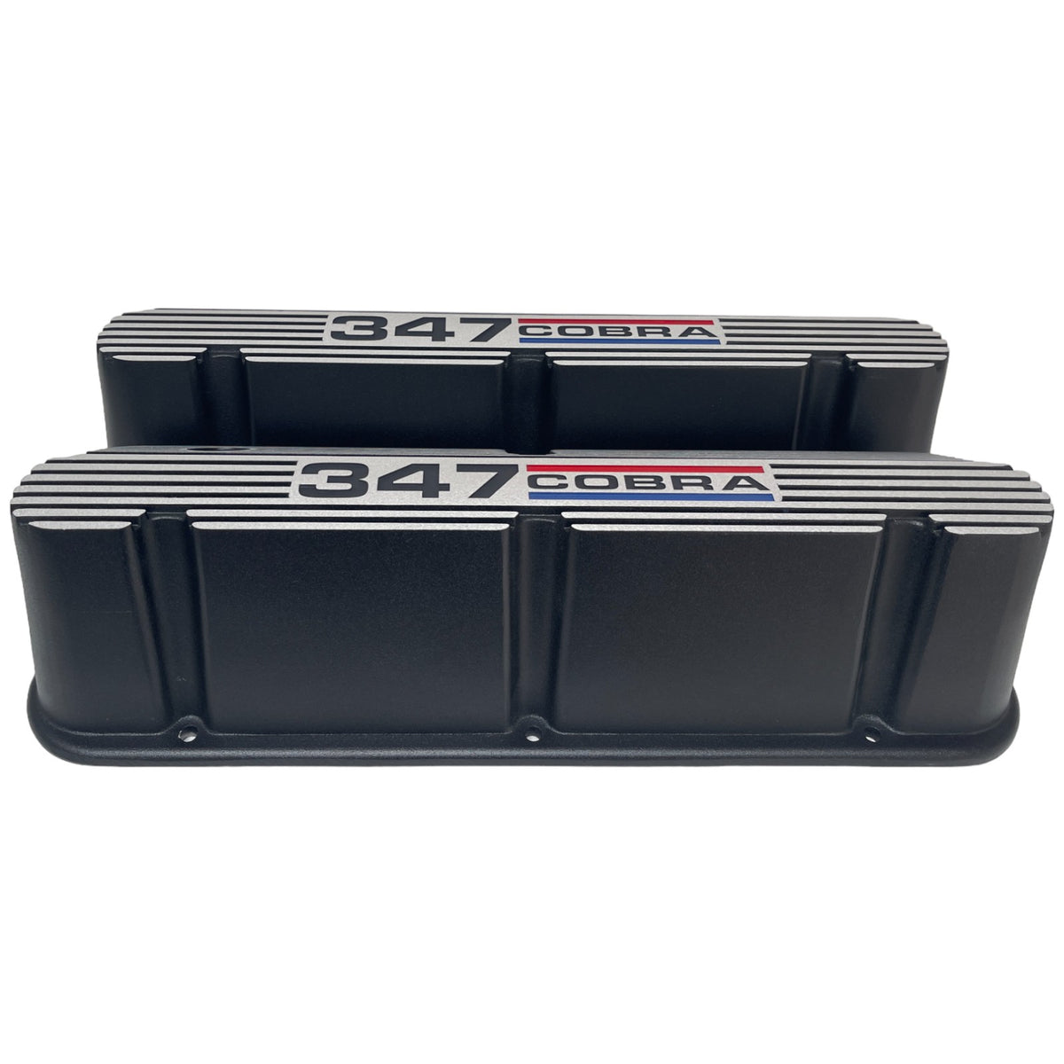 Ford Small Block Pentroof 347 Cobra Valve Covers - Tri-Color 1 - Black ...
