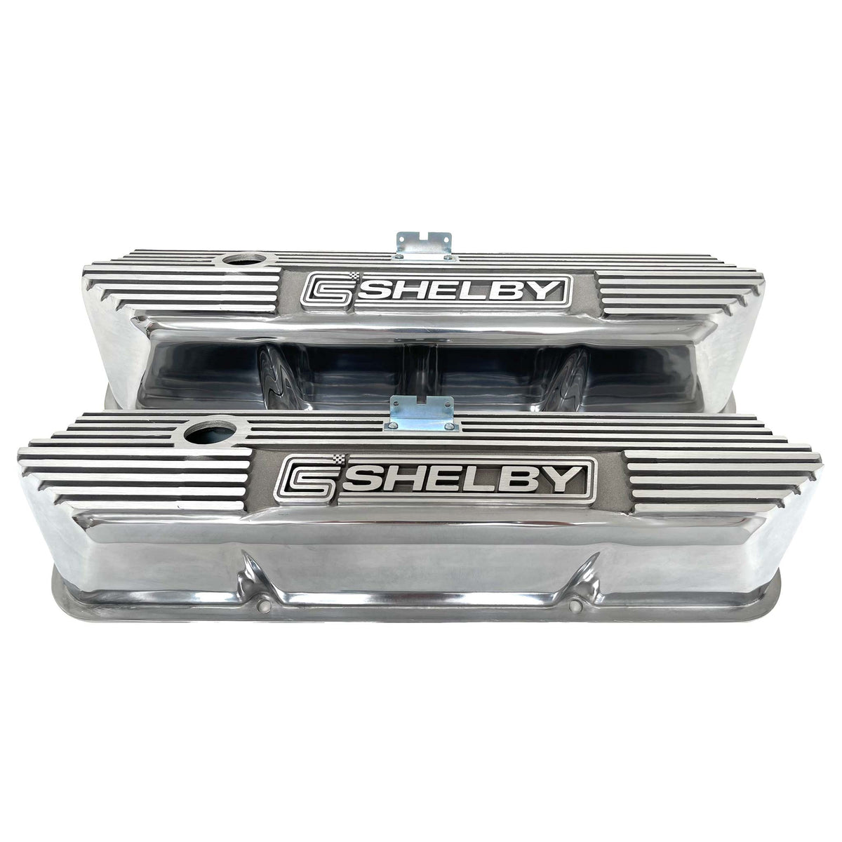 Ford FE Tall Valve Covers - CS Shelby Die-Cast Logo - Polished – Ansen USA