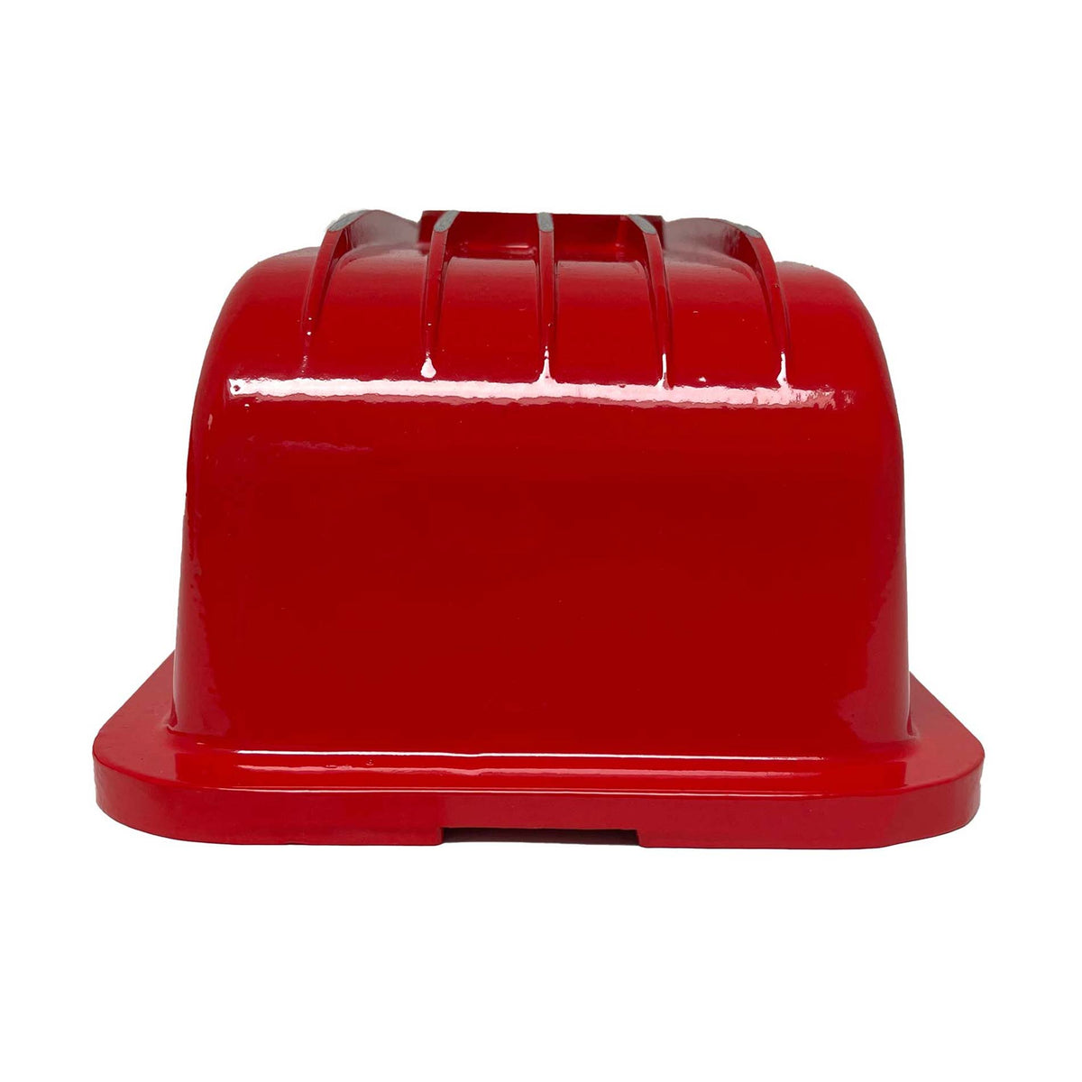 Small Block Chevy Classic Finned Custom Valve Covers - Red – Ansen USA
