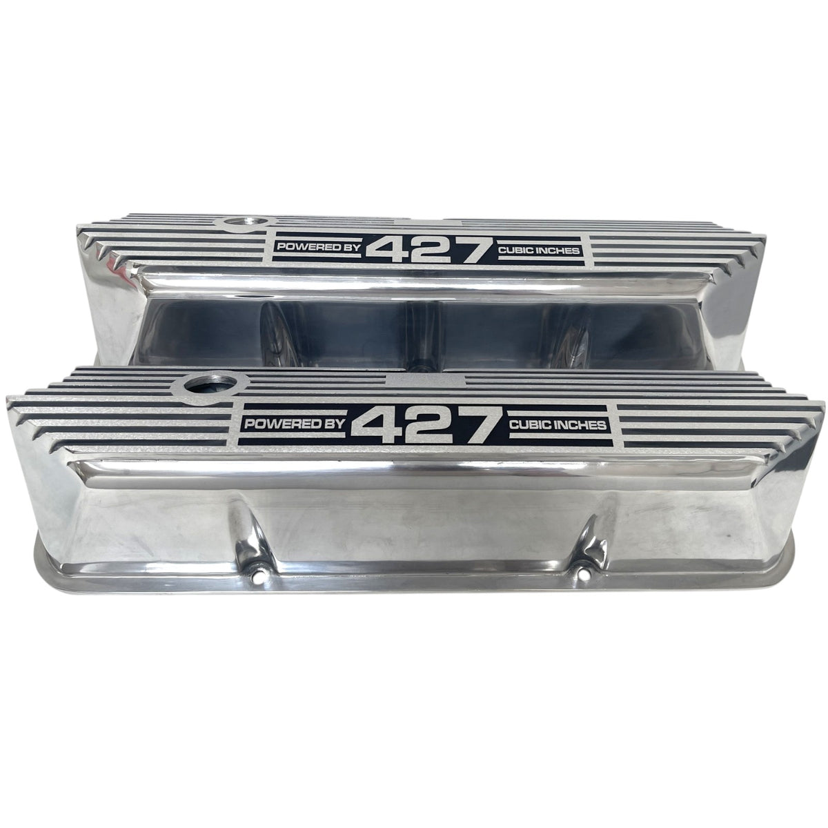 Ford FE Tall Powered By 427 Valve Covers - Long Plate - Polished ...