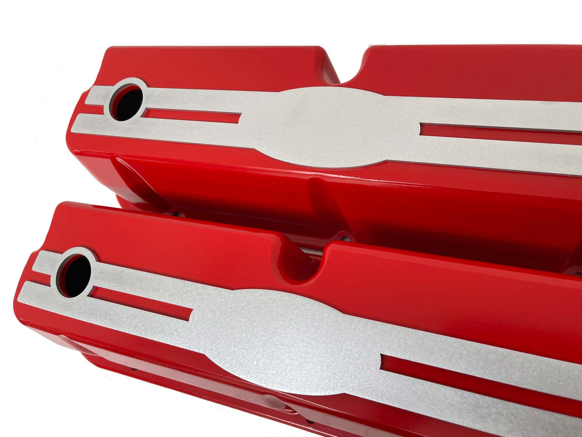 Ford Small Block 289 351W Tall Valve Covers - Oval Billet - Custom - R ...
