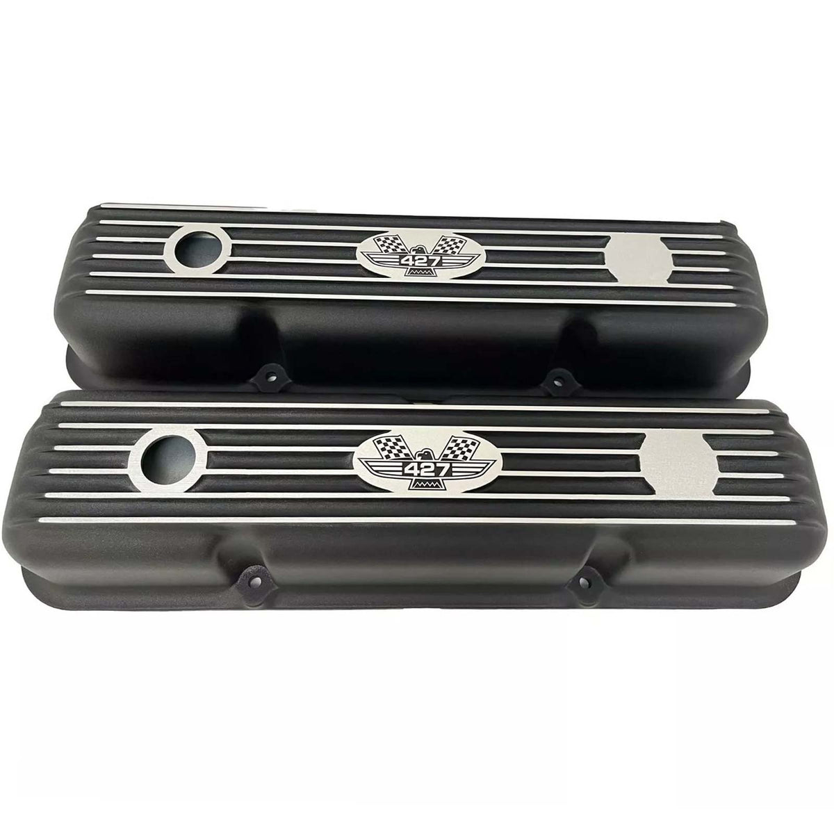 Ford FE 427 American Eagle Short Valve Covers - Black – Ansen USA