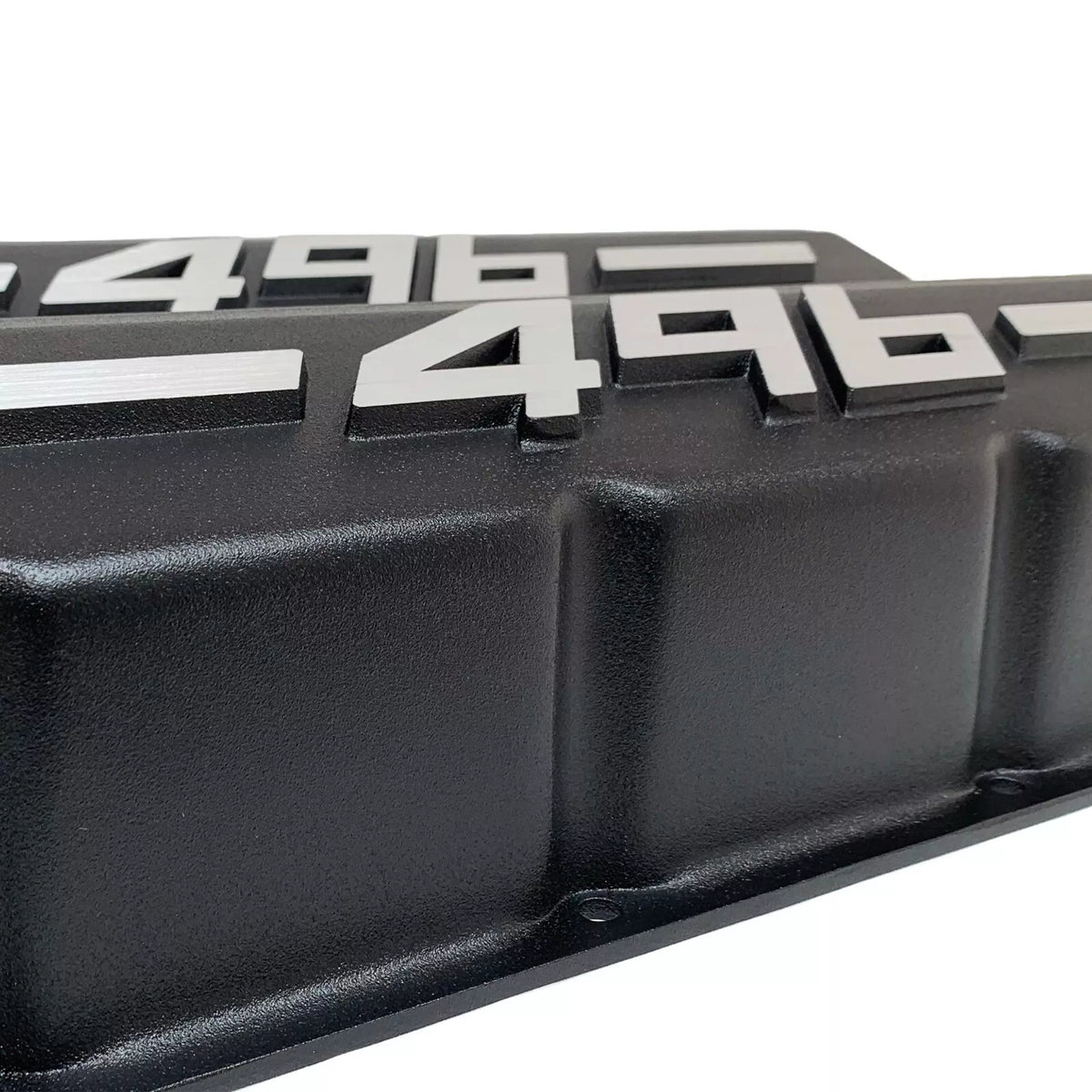 Big Block Chevy 496 - RAISED LOGO - Tall Valve Covers - Black – Ansen USA