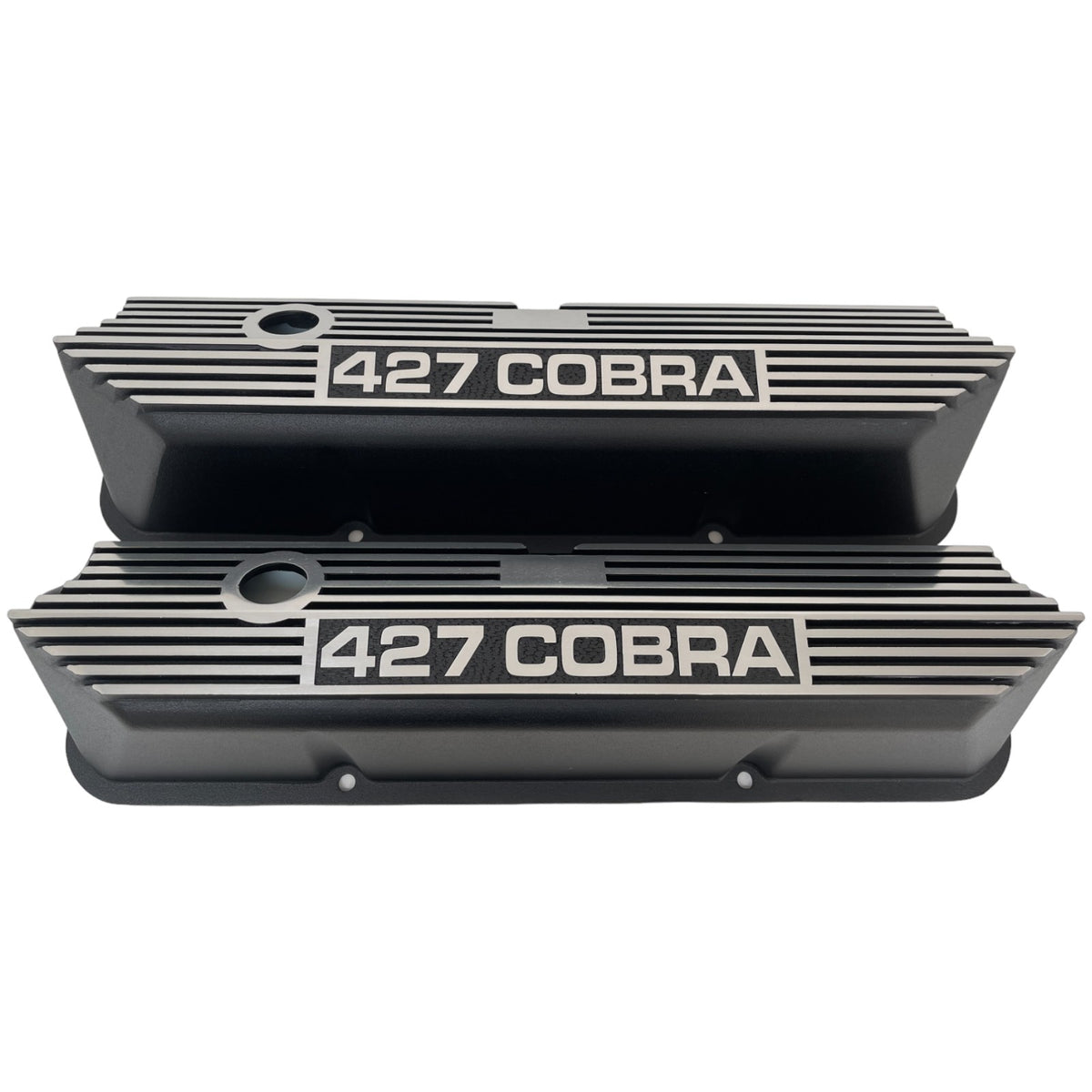 Ford FE Tall 427 Cobra Valve Covers - Long Plate - Black – Ansen USA