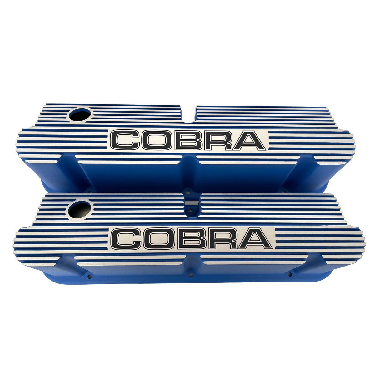 Ford Small Block Pentroof COBRA Valve Covers - Blue – Ansen USA