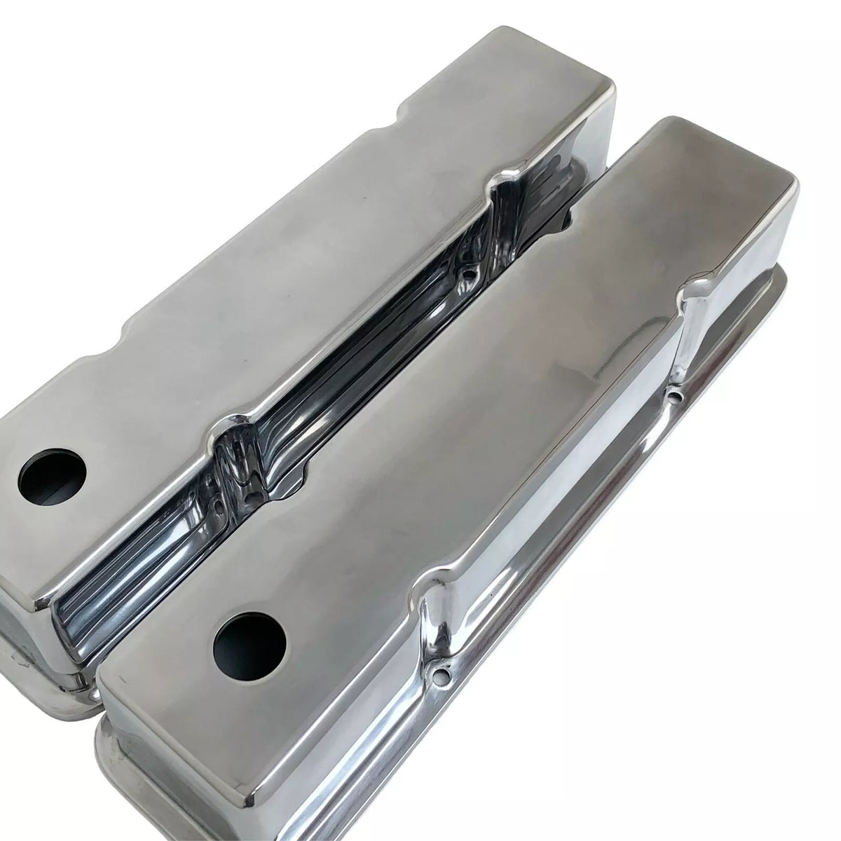 Small Block Chevy Tall Valve Covers - Custom - Polished – Ansen USA