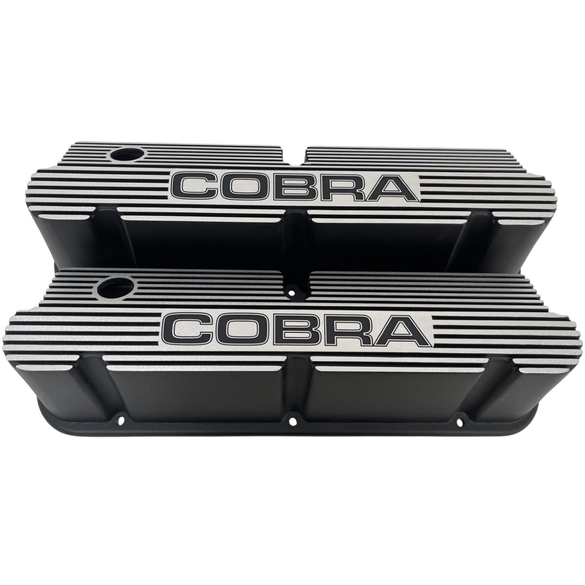 Ford Small Block Pentroof COBRA Valve Covers - Black – Ansen USA