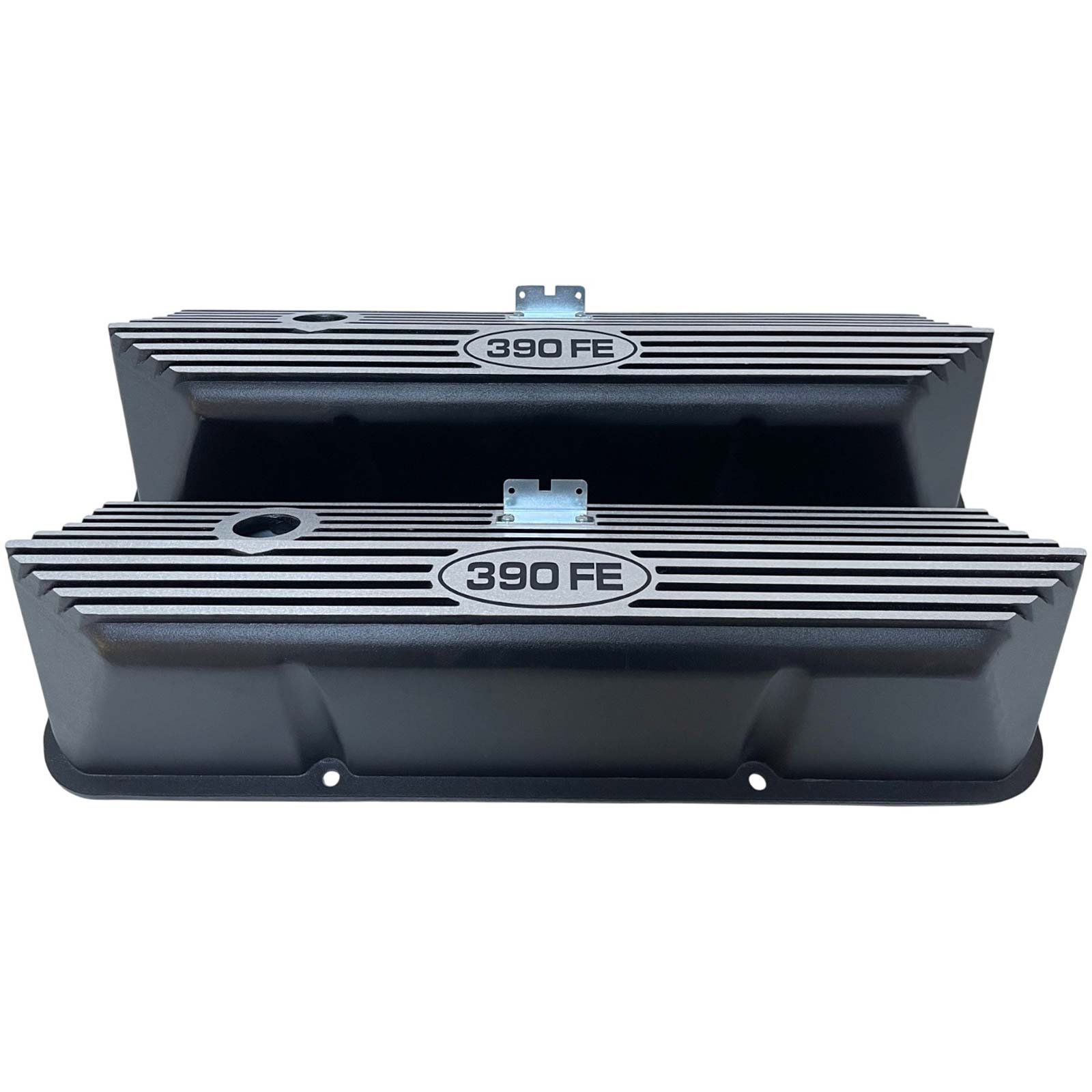 Ford FE Tall 390 FE Logo Valve Covers - Black – Ansen USA