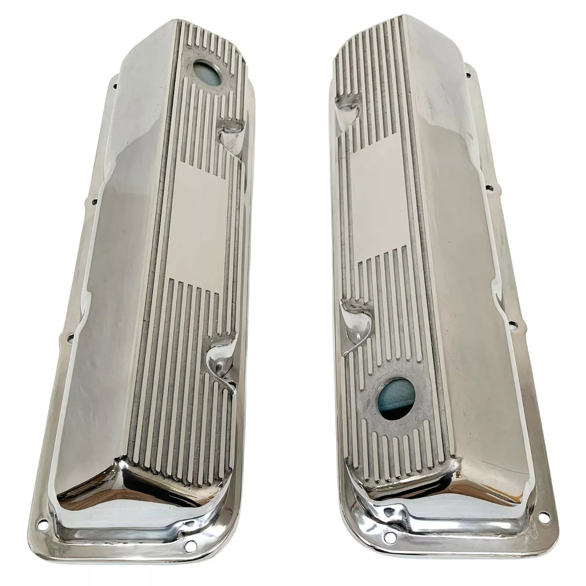 Ford 351 Cleveland - Finned Valve Covers - Custom - Polished – Ansen USA