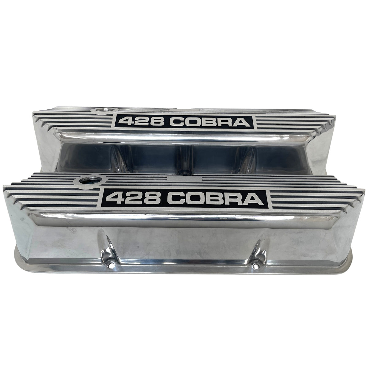 Ford FE Tall 428 Cobra Valve Covers - Long Plate - Polished – Ansen USA
