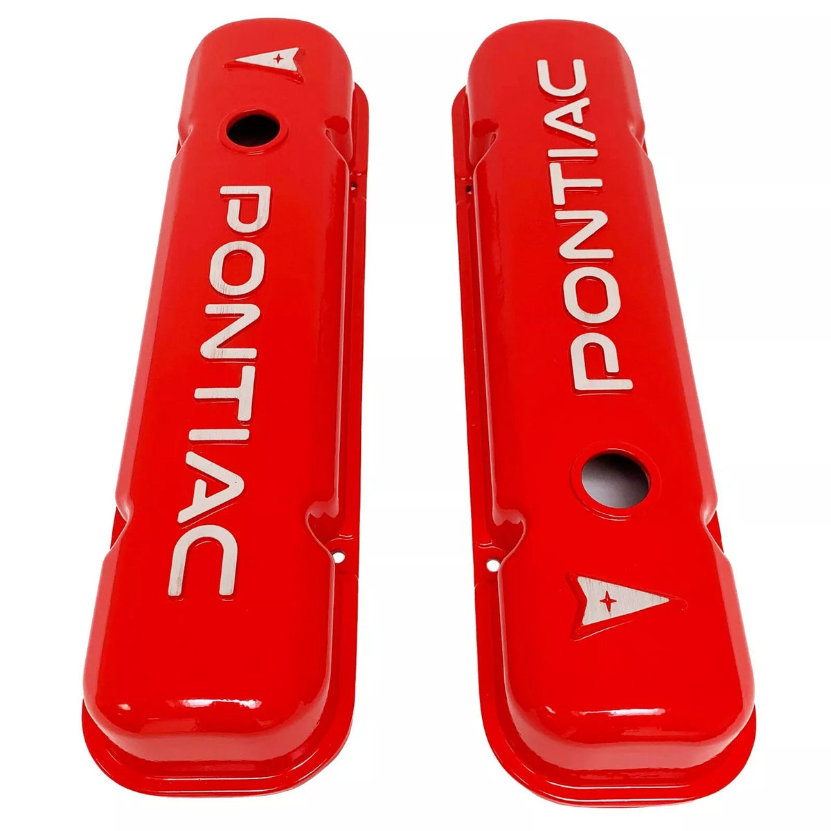Pontiac Engine Raised Letter Valve Covers - Red – Ansen USA