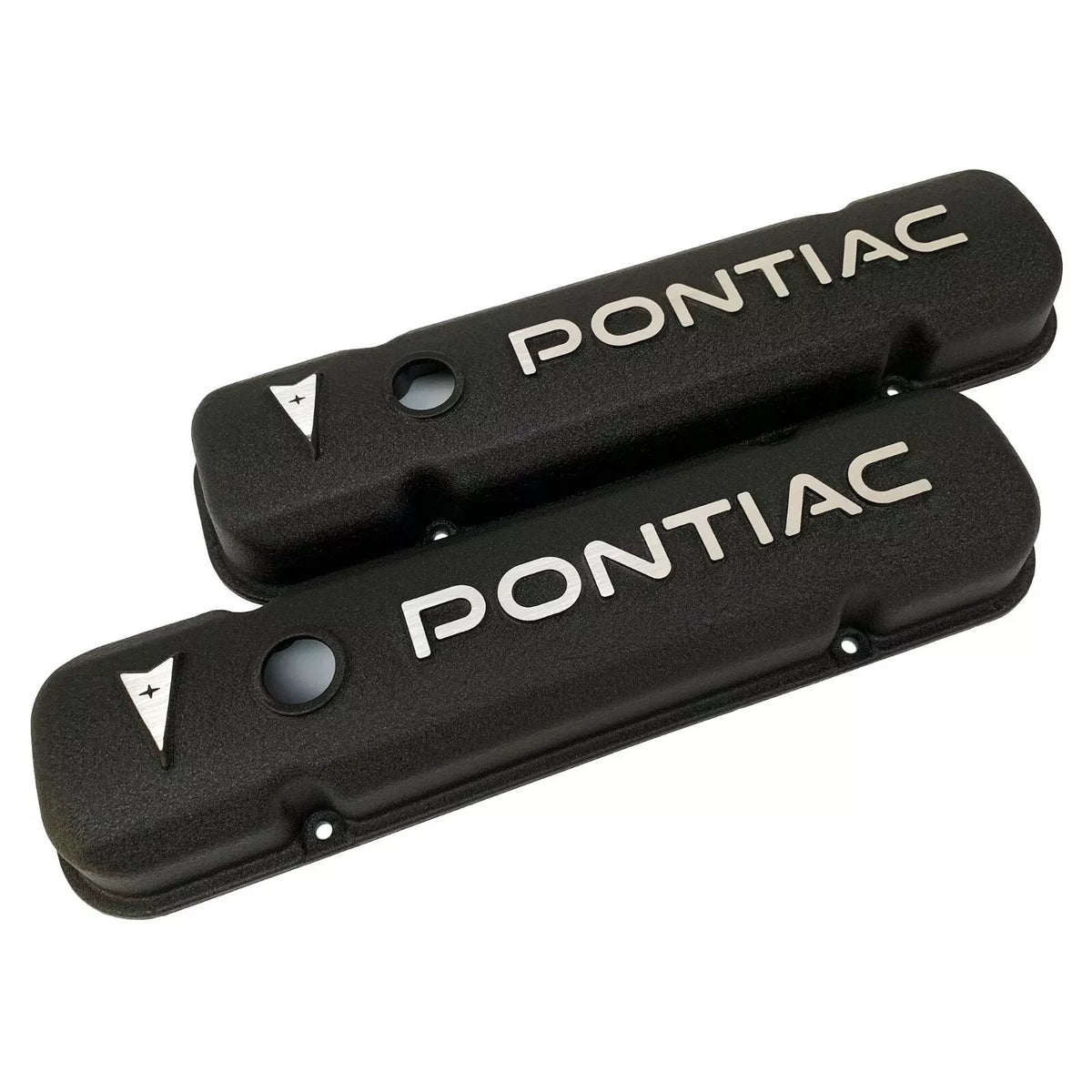 Pontiac Engine Raised Letter Valve Covers - Black – Ansen USA