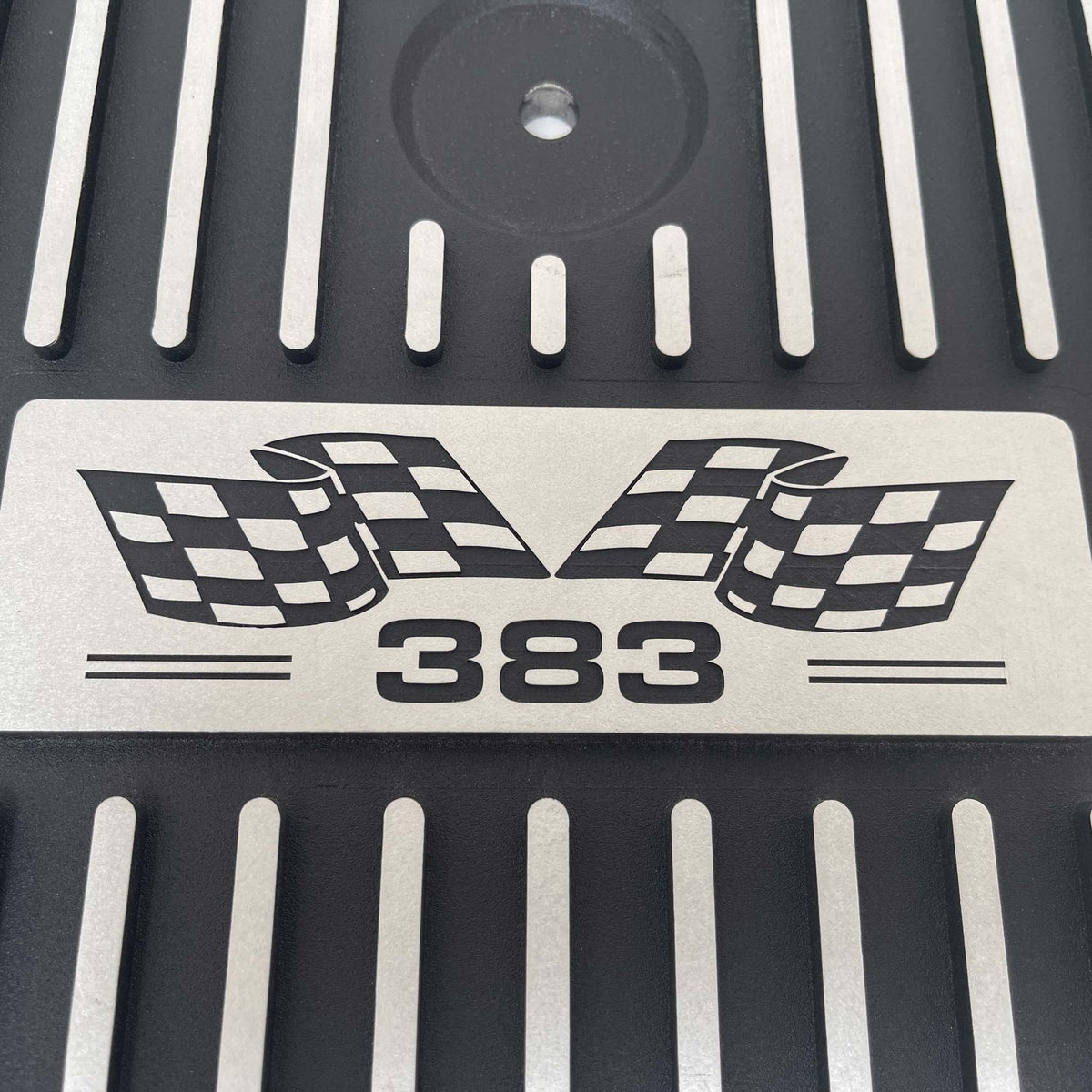 Small Block Chevy 383 Flag Logo 14" Air Cleaner Kit - Black – Ansen USA